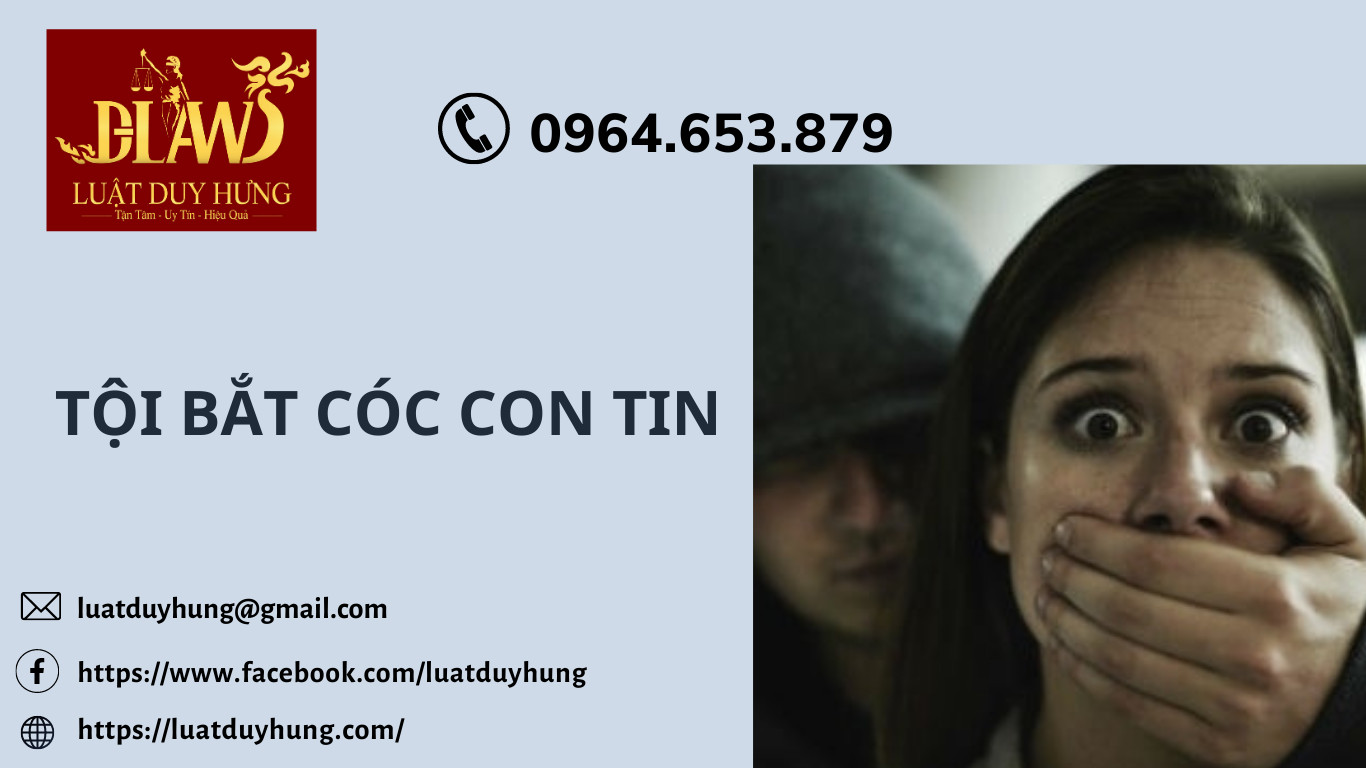 TỘI BẮT CÓC CON TIN - CÔNG TY LUẬT TNHH DUY HƯNG