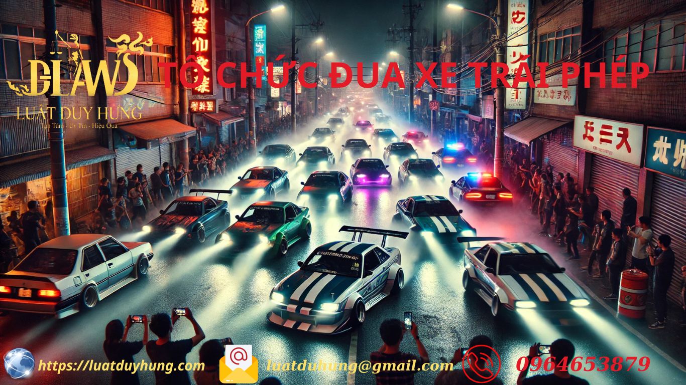TỔ CHỨC ĐUA XE TRÁI PHÉP BỊ XỬ LÝ NHƯ THẾ NÀO? - CÔNG TY LUẬT TNHH DUY HƯNG